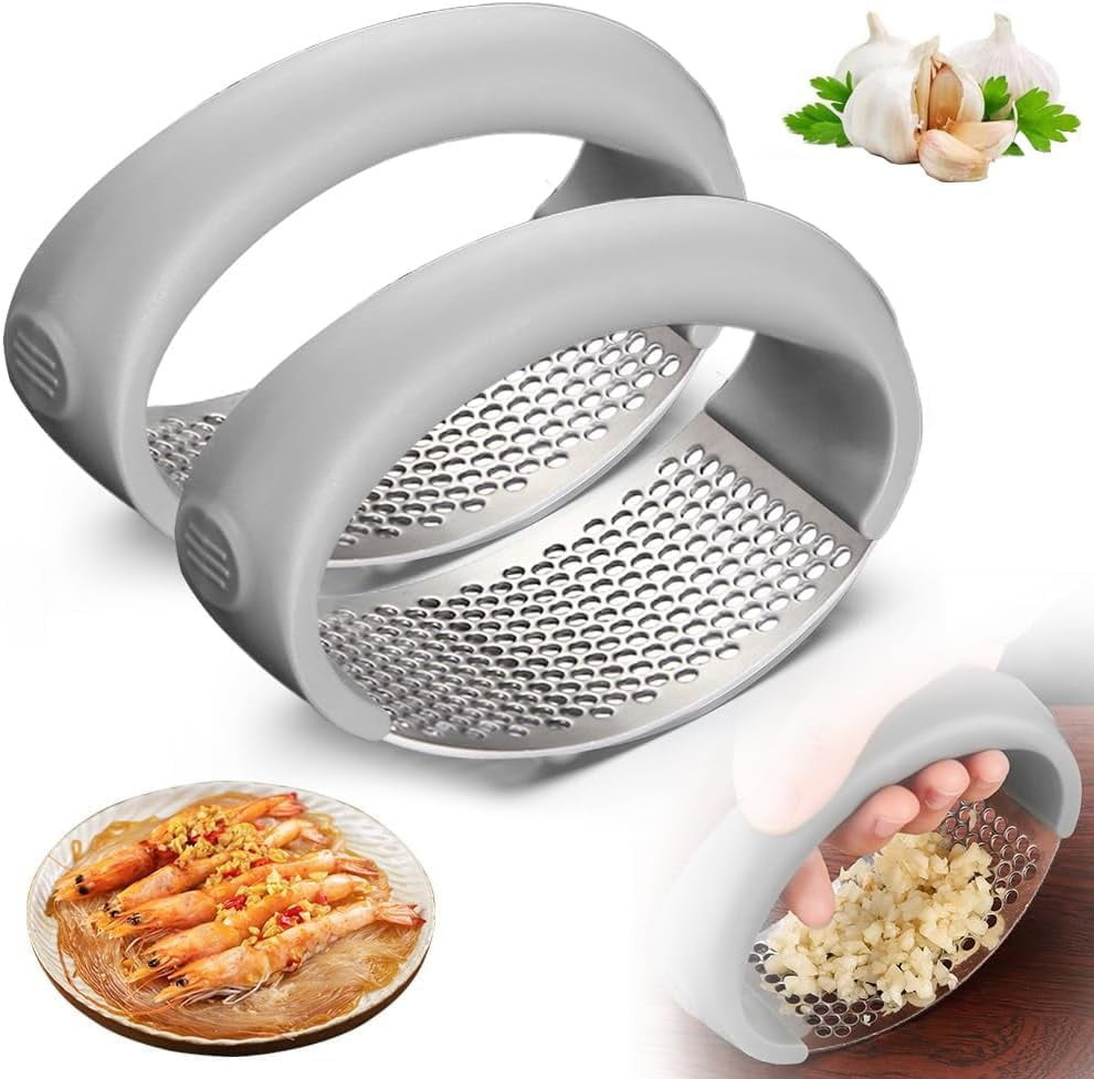 DEJUPE Garlic Press Rocker - 2024 Upgraded Stainless Steel Garlic Press ...