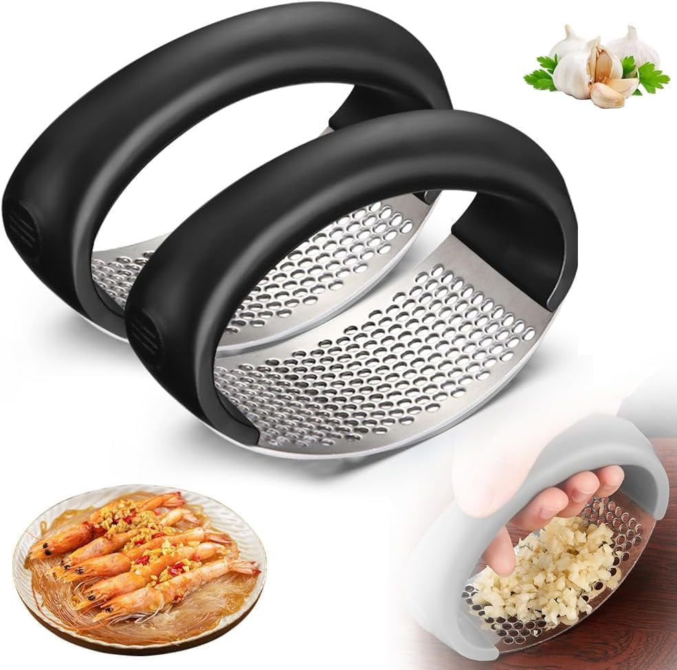 DEJUPE Garlic Press Rocker - 2024 Upgraded Stainless Steel Garlic Press ...