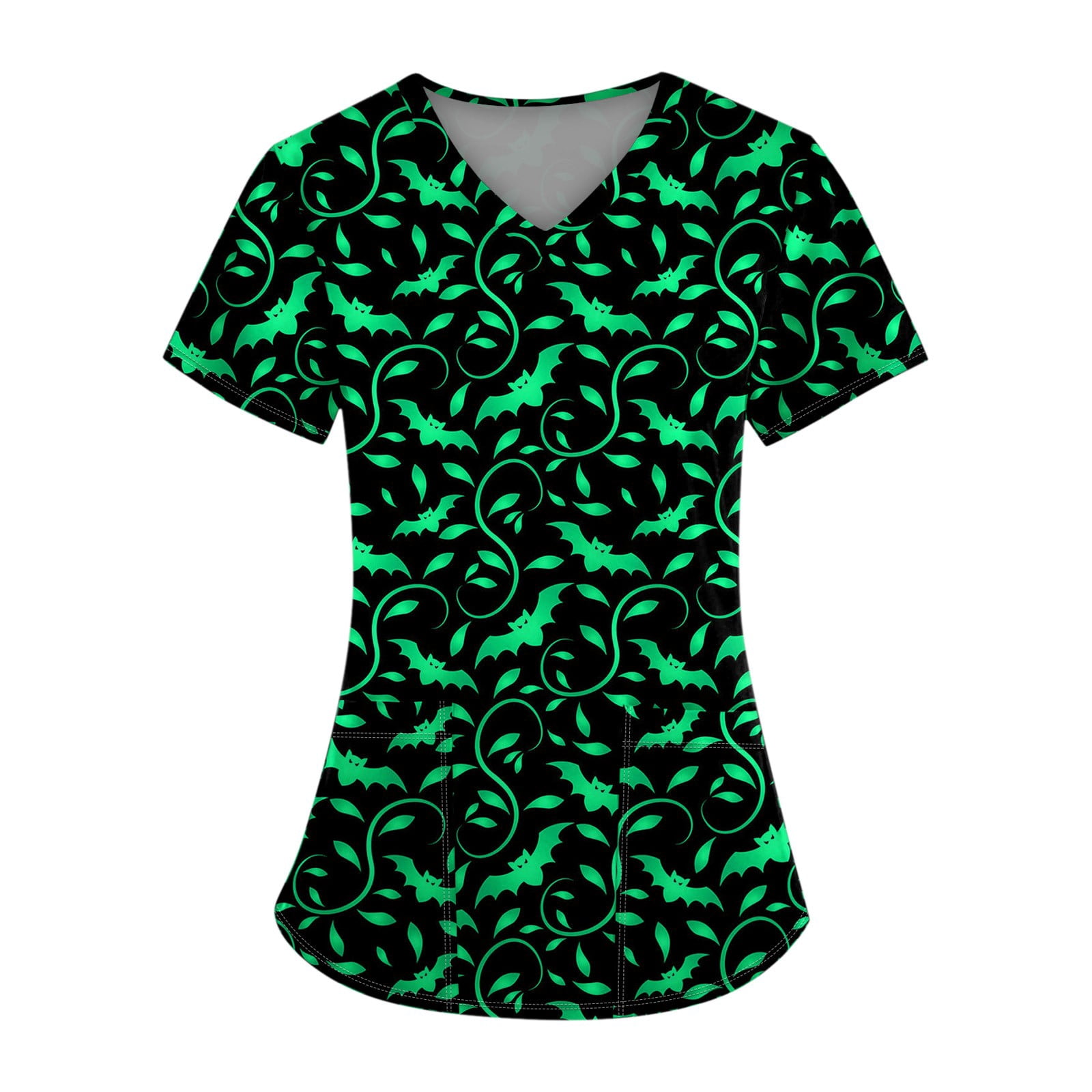 DEJUPE Halloween Costume for Women Printed Working Uniform Tops For ...