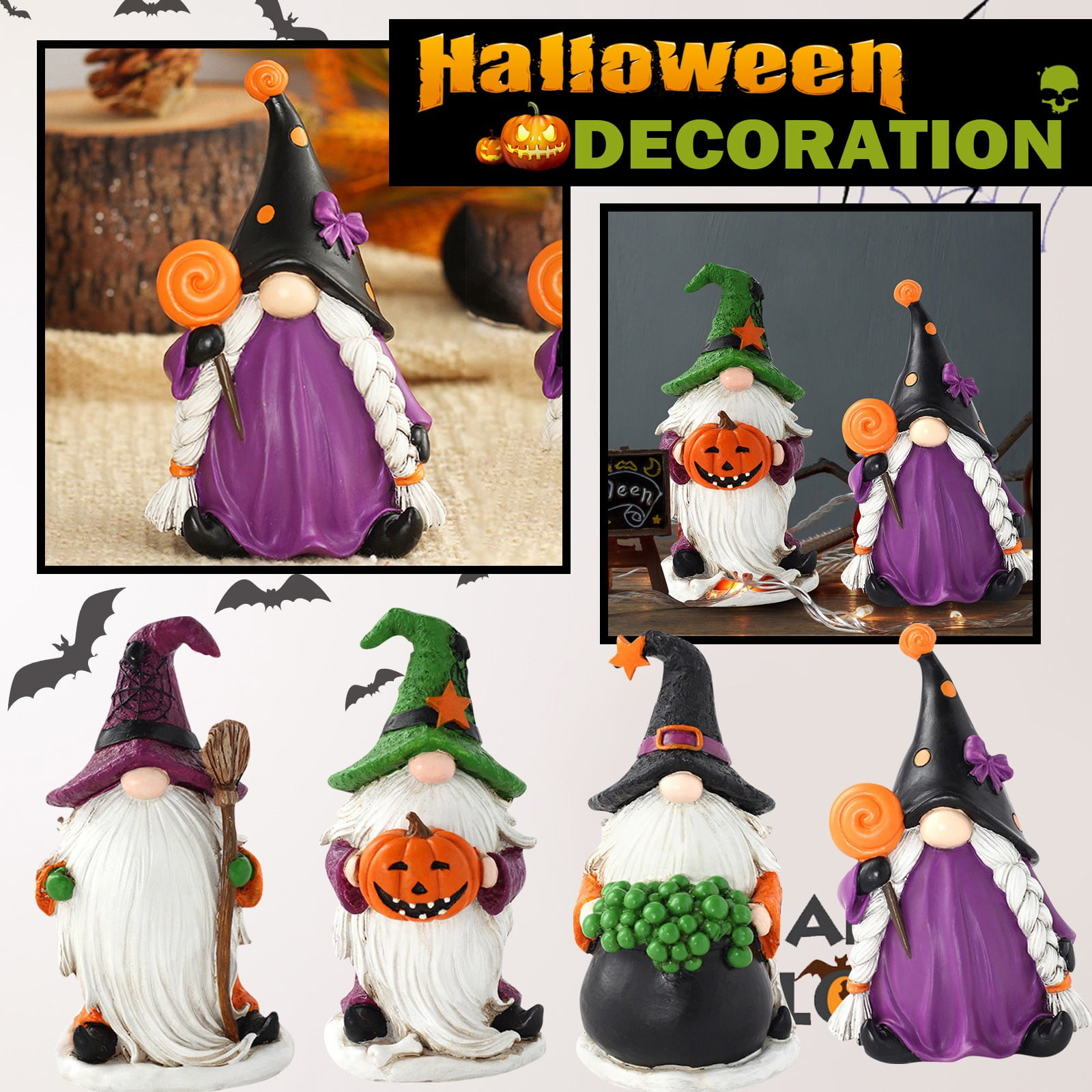 DEJUPE Halloween Decor Halloween Dolls Table Decor Halloween Dwarf ...