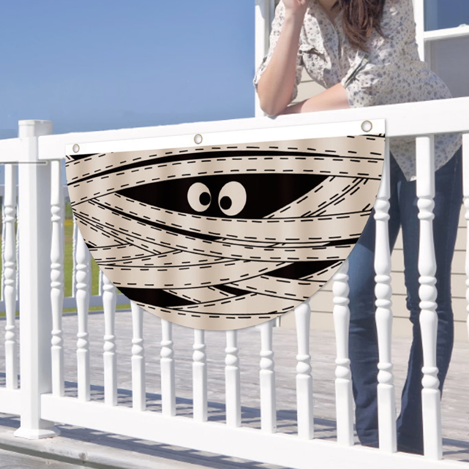 DEJUPE Halloween Decorations, Halloween Decorations Outdoor Yard Fence ...