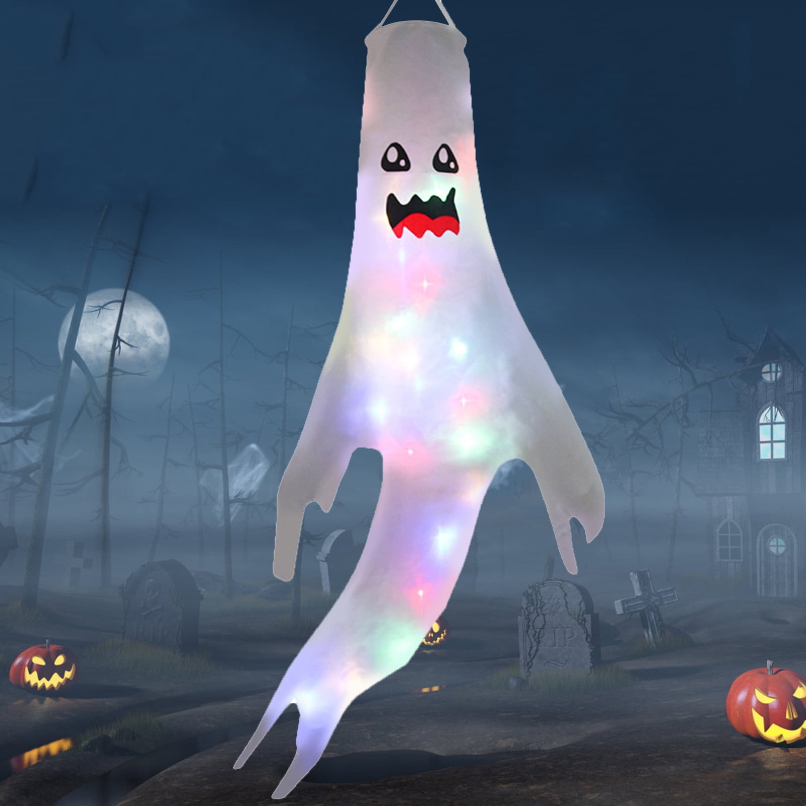 DEJUPE Halloween Decorations, Halloween Ghost Windsocks Hanging ...