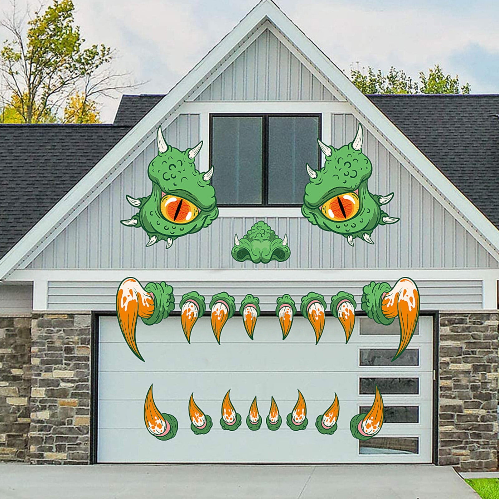 DEJUPE Halloween Stickers Monsters Face Decoration, Halloween Monsters ...
