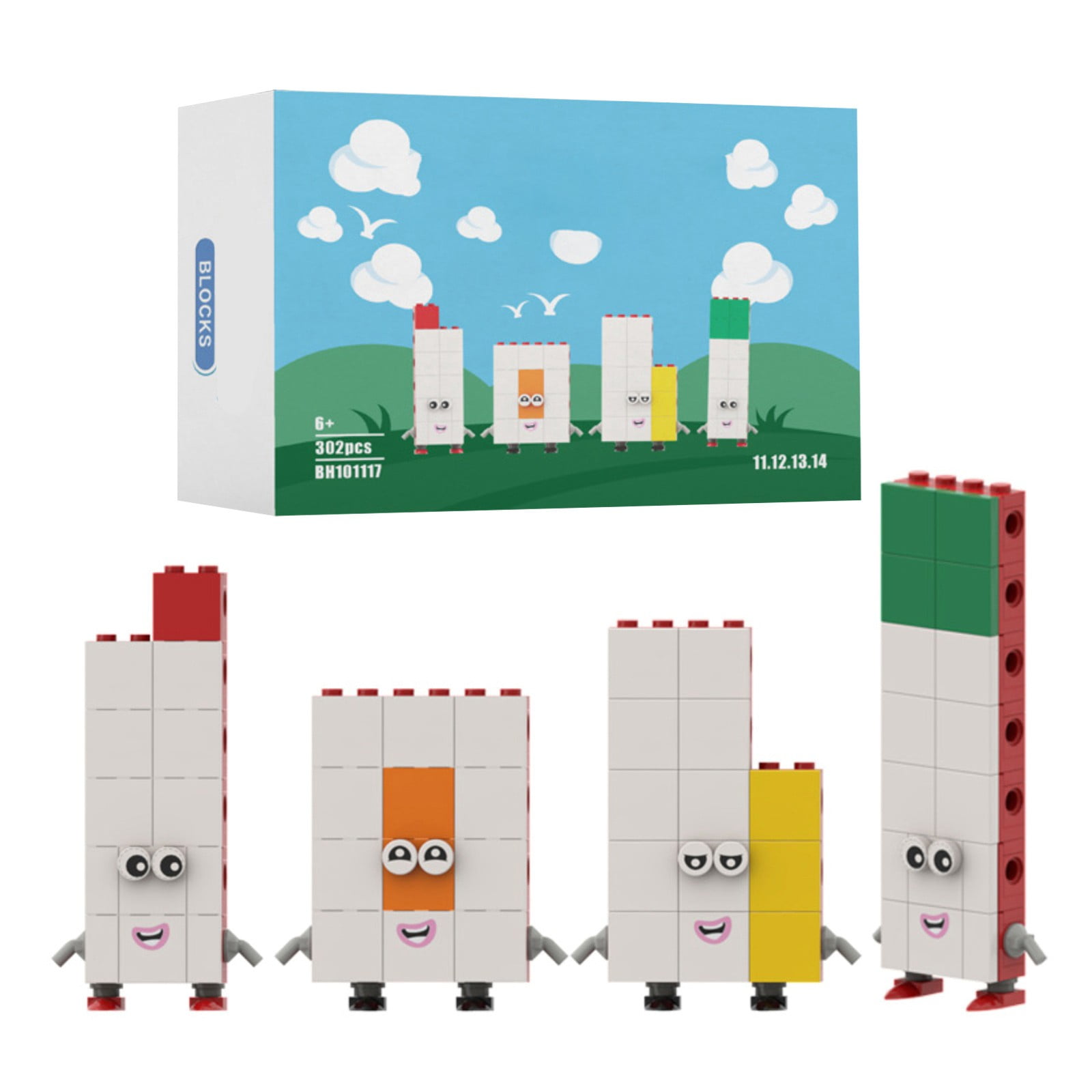 DEJUPE Numberblocks Friends One to Ten, Action Figure Set, Toy Figures ...
