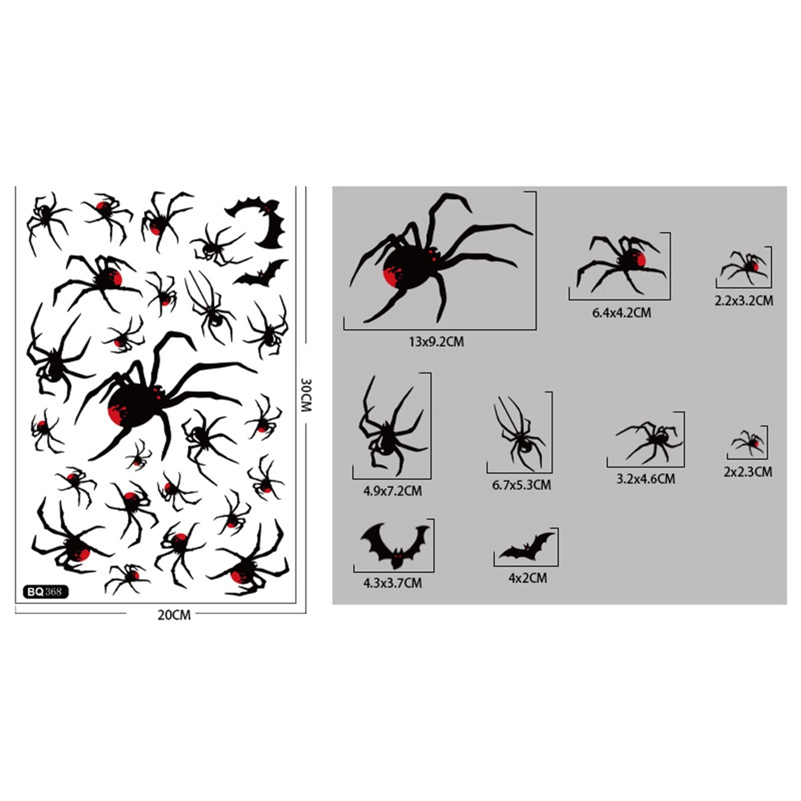 DEJUPE Spiders Halloween Decorations, Halloween Window Scene Layout ...