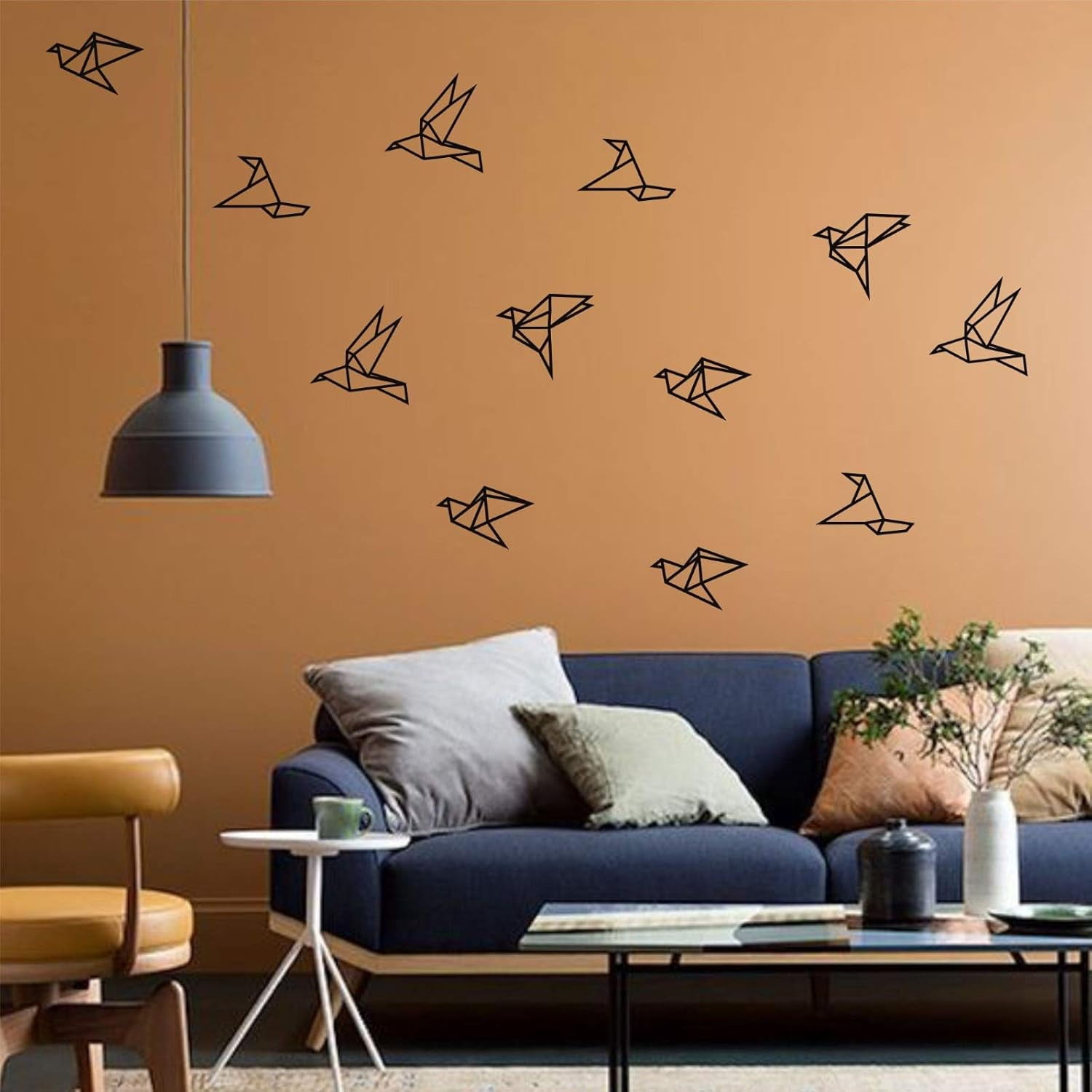 DEKADRON Metal Wall Art, Geometric Birds Art, Metal Wall Decor, Metal ...