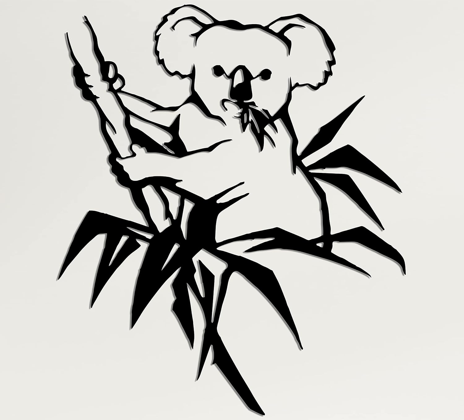 DEKADRON Metal Wall Art, Metal Koala Bear Art, 3D Wall Silhouette ...