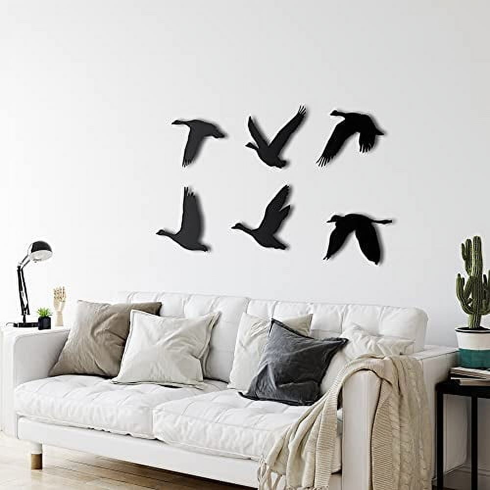 DEKADRON Metal Wall Decor, Flying Geese, Home Living Room Decor, Wall ...