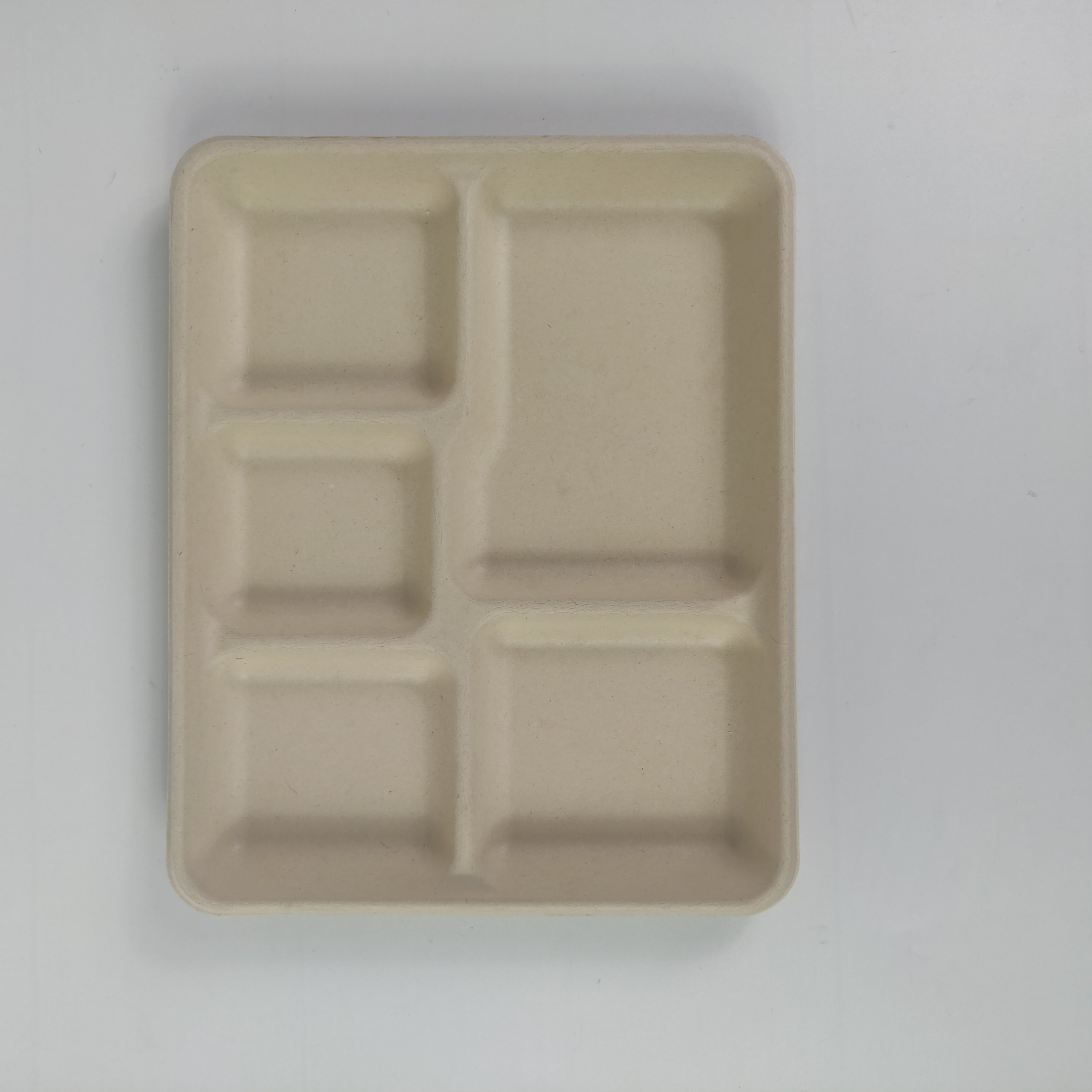 DEKAXID 10/50pcs Heavy Duty Paper Plates Divided 5-grids Disposable ...