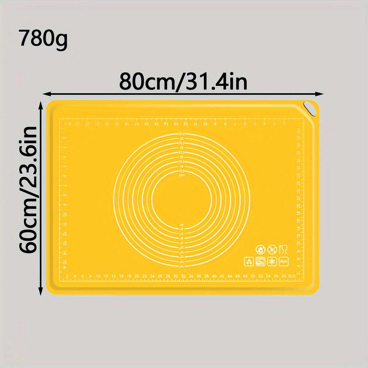 DEKAXID 1pc Extra Large Anti-Bacterial Silicone Baking Mat Non-Stick ...