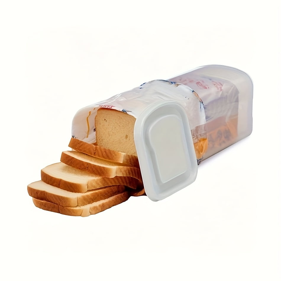 DEKAXID 1pc Plastic Bread Storage Container with Handle - Translucent ...