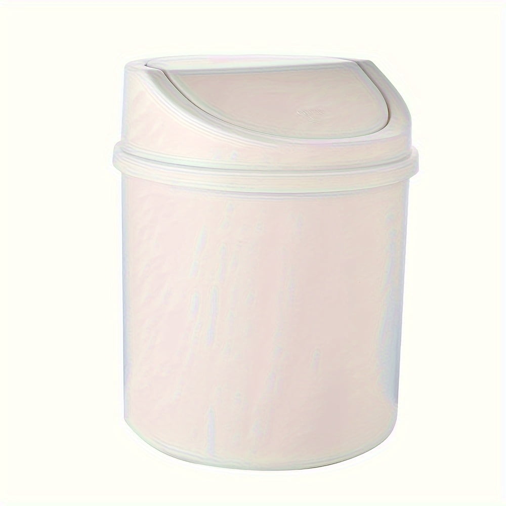 DEKAXID 2pcs Mini Desktop Bins Small Trash Cans With Cover Bedroom ...