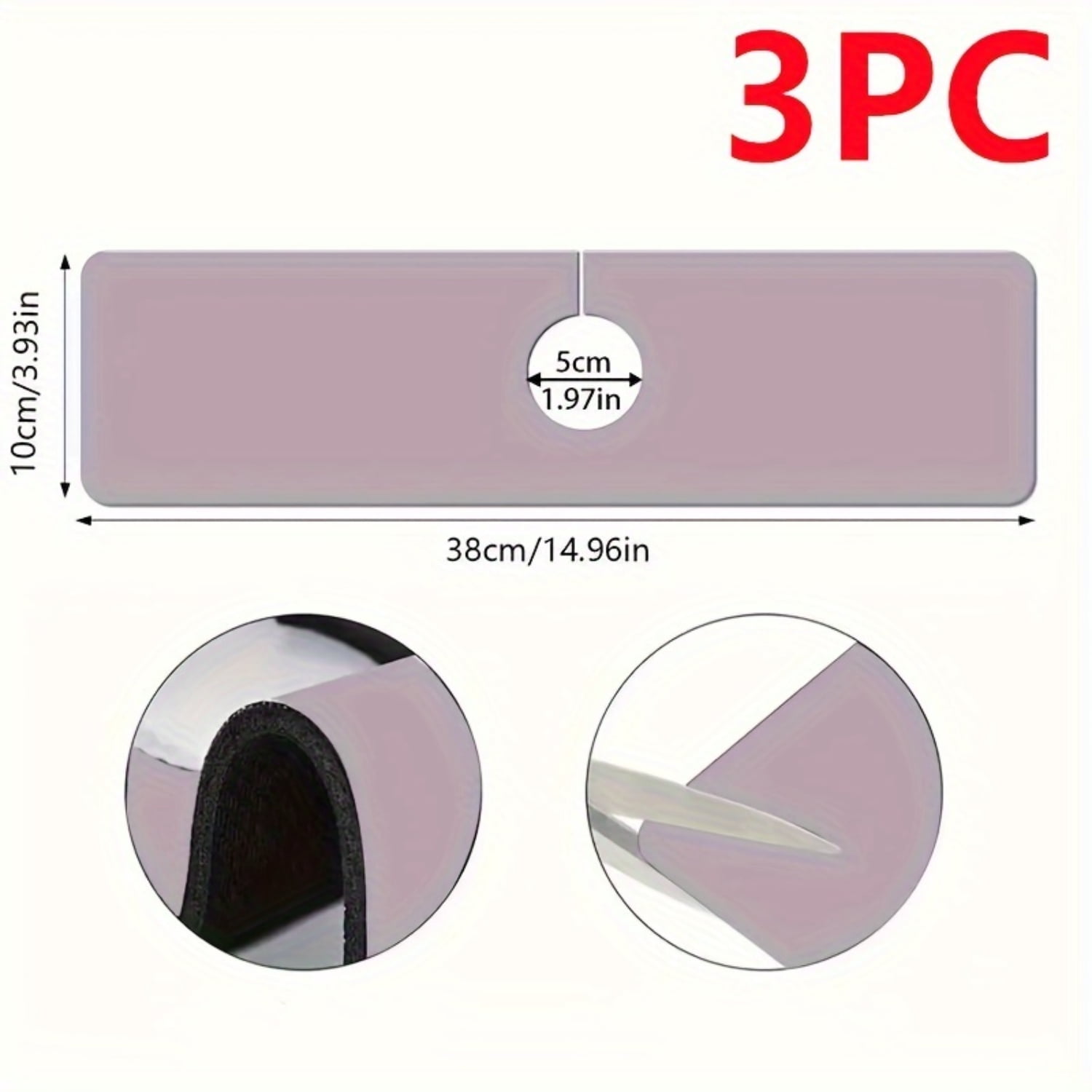 DEKAXID 3pc Diatomaceous Mud Faucet Suction Pad Bathroom Faucet Splash ...