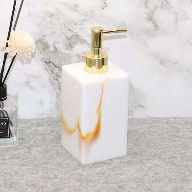 DEKAXID 500ml Marble Texture Resin Soap Dispenser For Bath Imitation ...