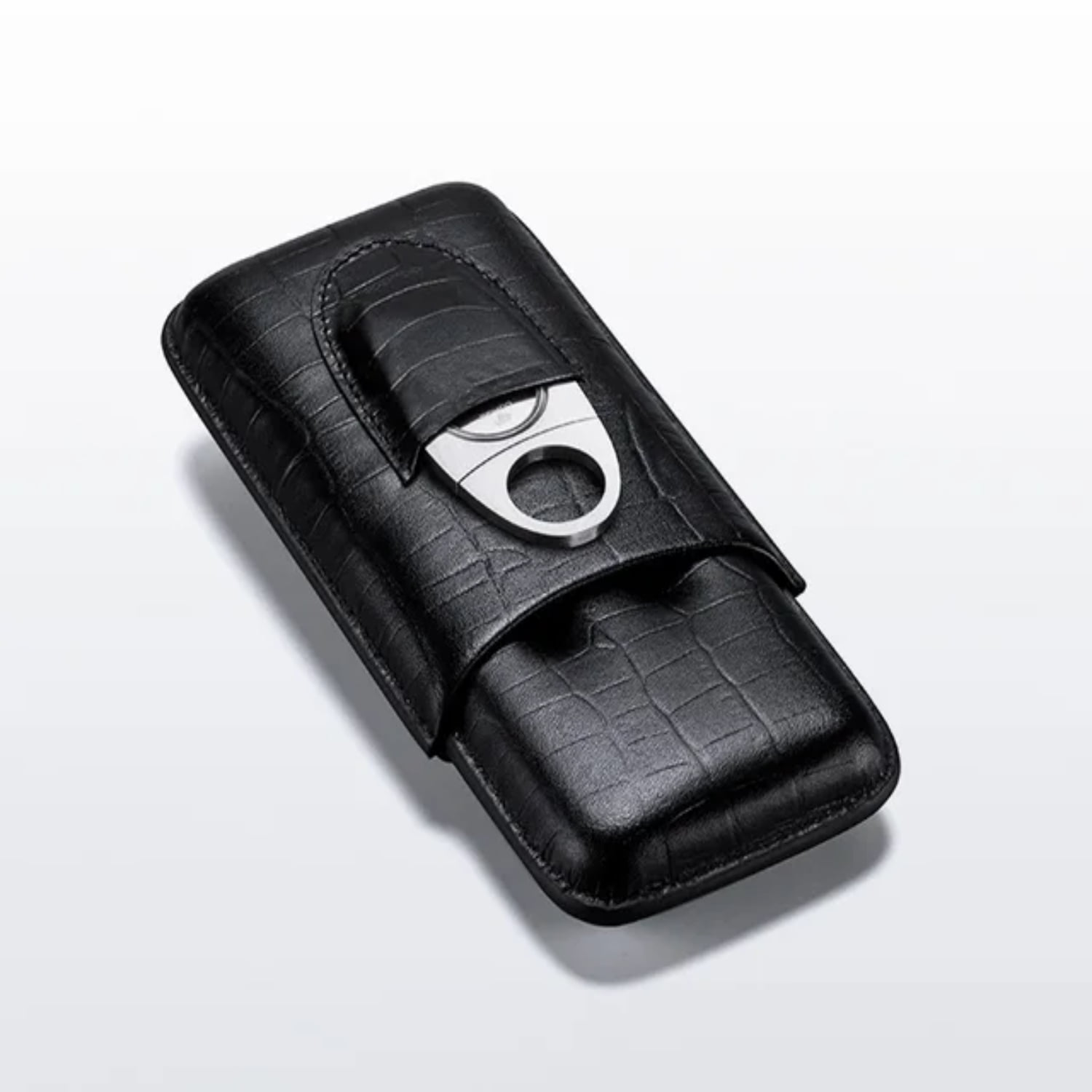 DEKAXID CIGARLOONG Cigar Case Portable 3 Tube Cigars Holder Leather ...