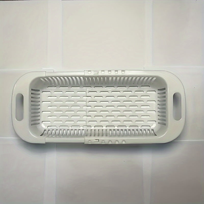 DEKAXID Expandable Over-the-Sink Colander Basket Set 1-Piece Adjustable ...