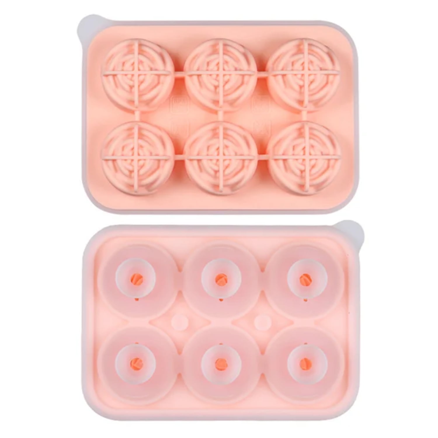 DEKAXID Flower Shape Frozen Ice Cube Trays Reusable Safe Ice Mold ...