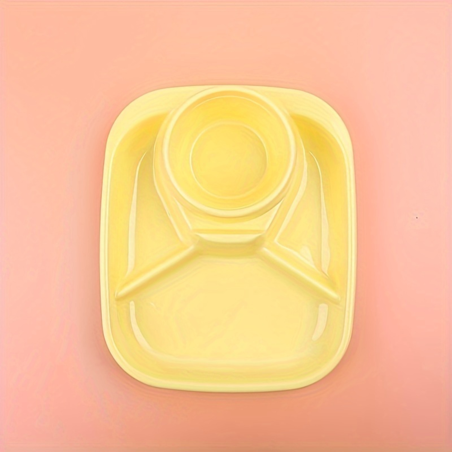 DEKAXID ”Lightweight” 1Pc Multi-Section Plastic Dinner Plate - Perfect ...