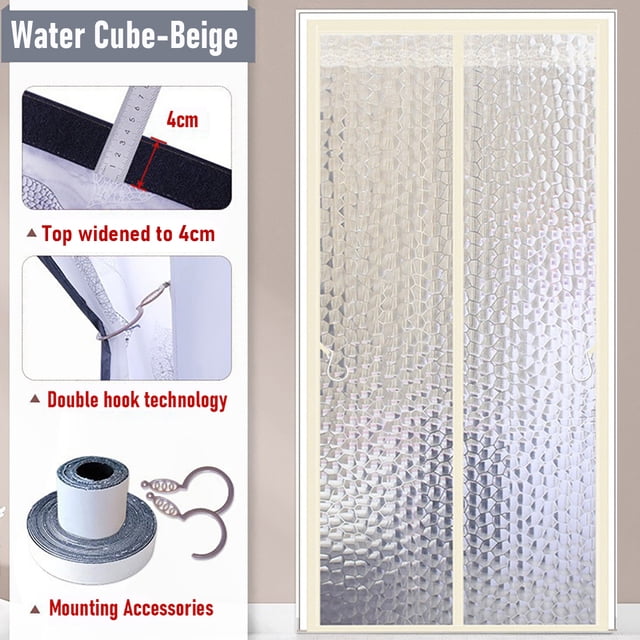 DEKAXID Magnetic heat insulation door curtain mosquito-proof and silent ...