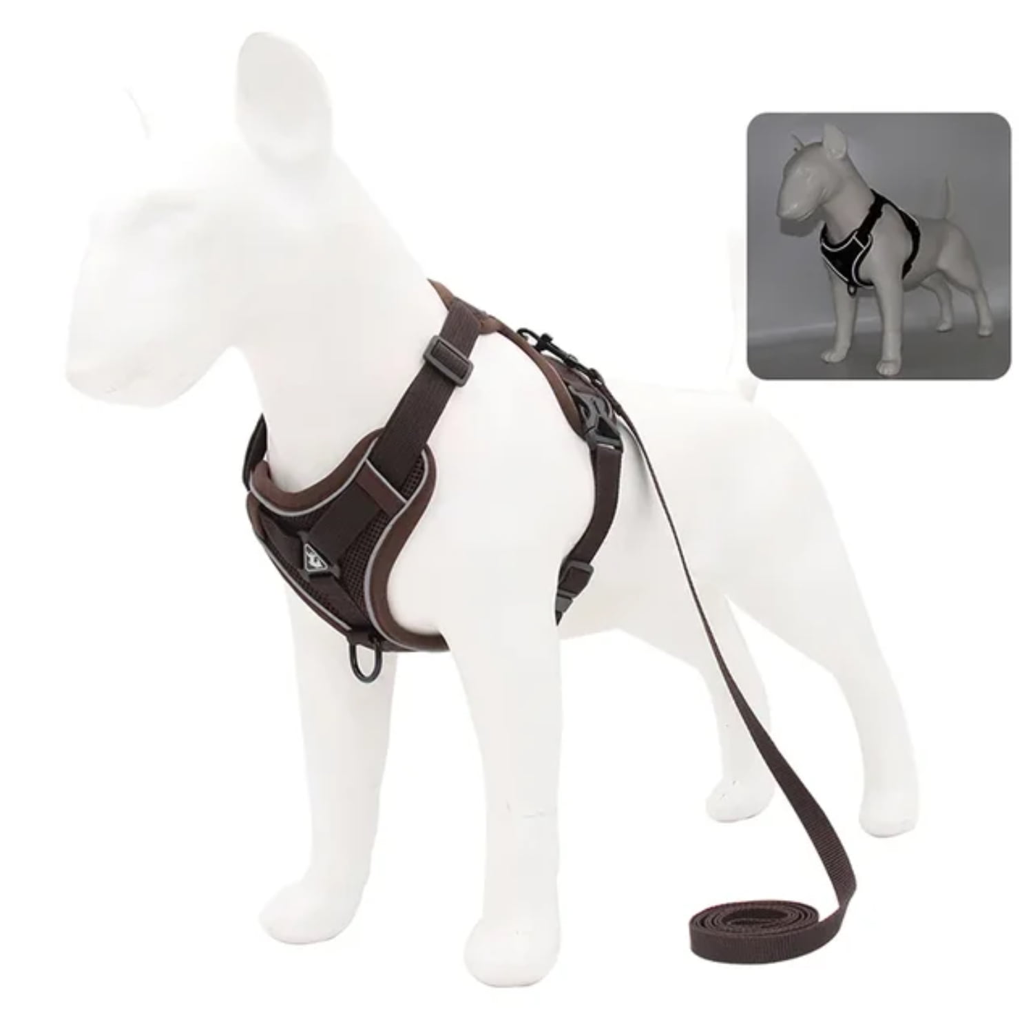 DEKAXID No Pull Dog Harness and Leash Set Adjustable Pet Harness Vest ...