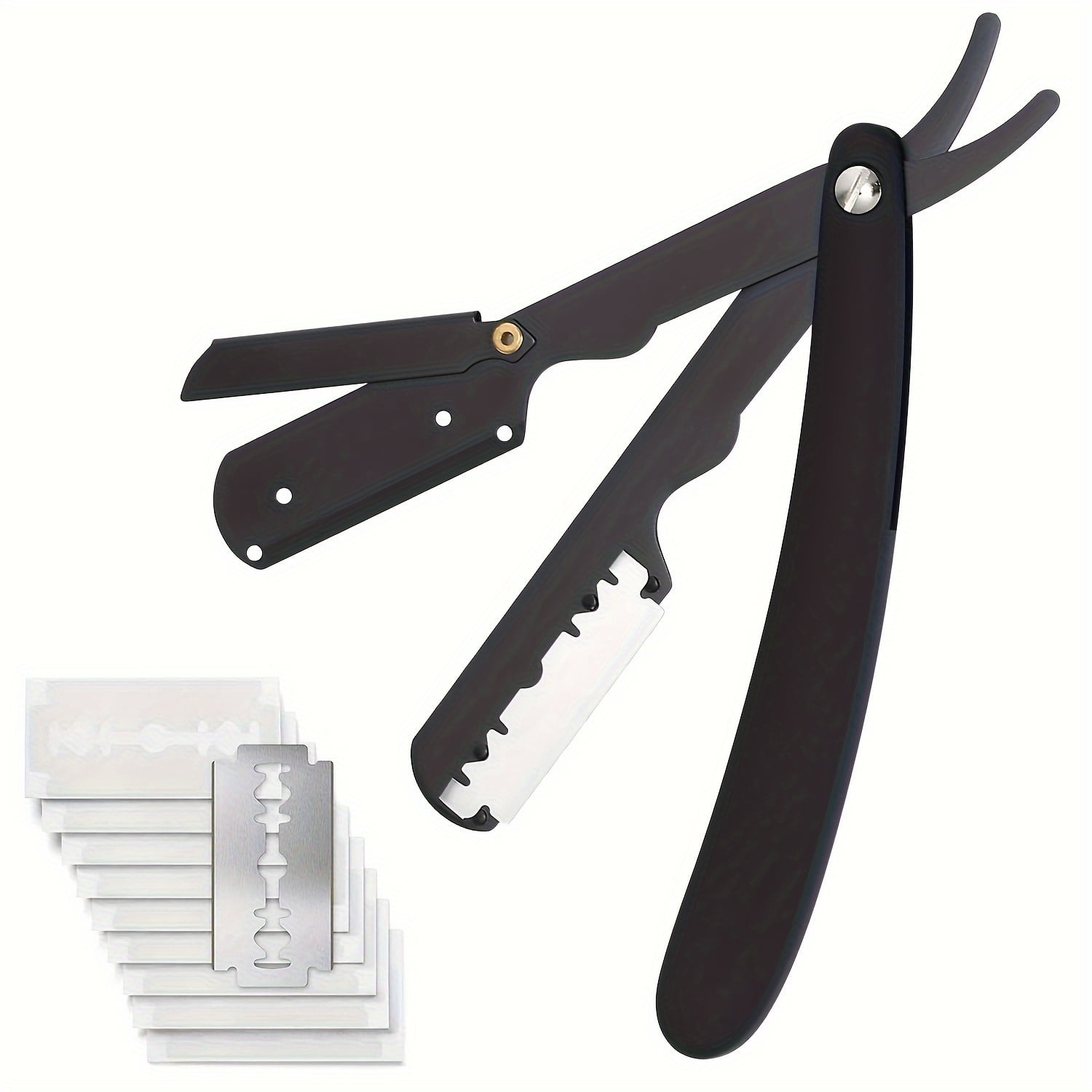 DEKAXID Professional Barber Straight Edge Razor With 10/100pcs Safety ...