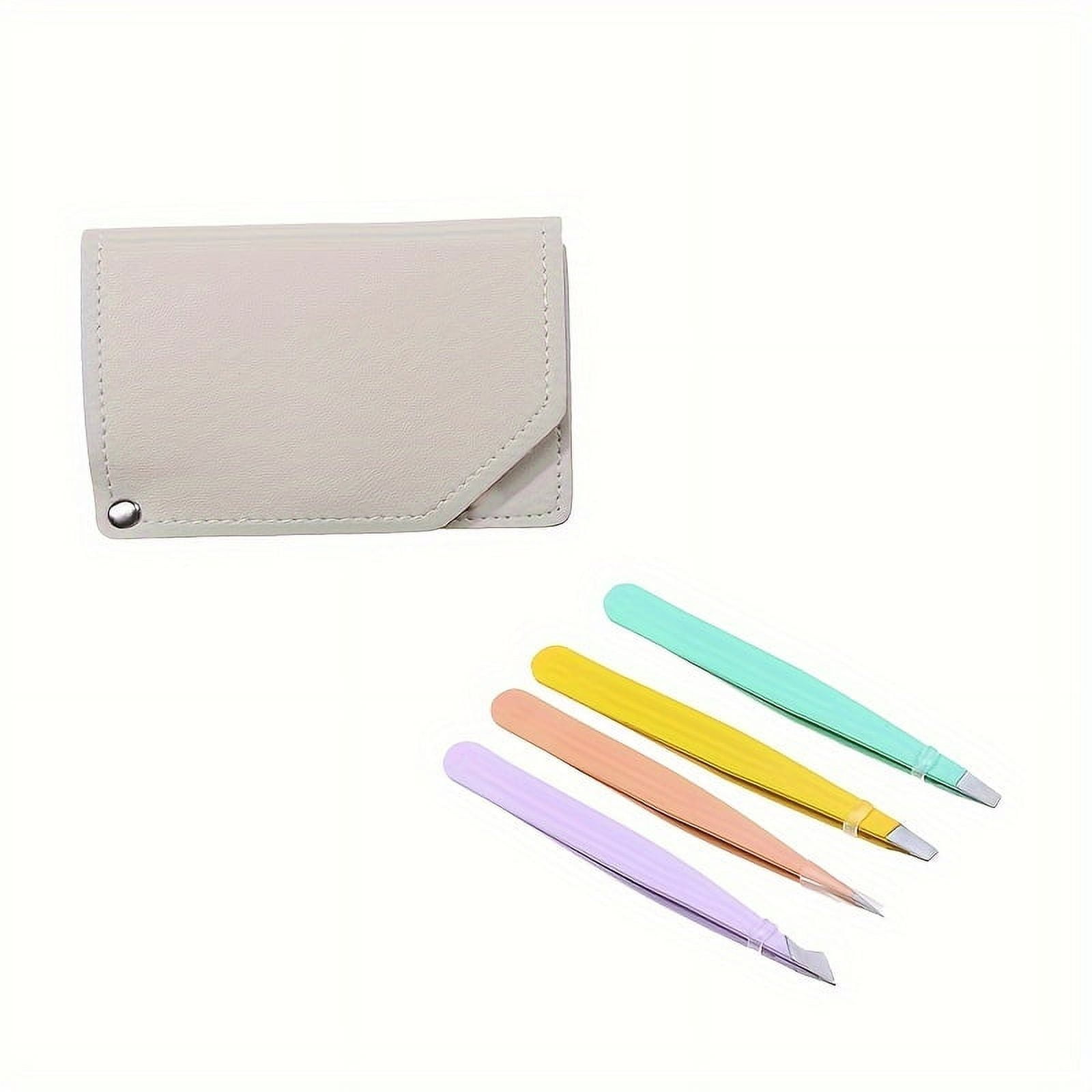 DEKAXID Stainless Steel Tweezers Set - Professional Eyebrow Grooming ...