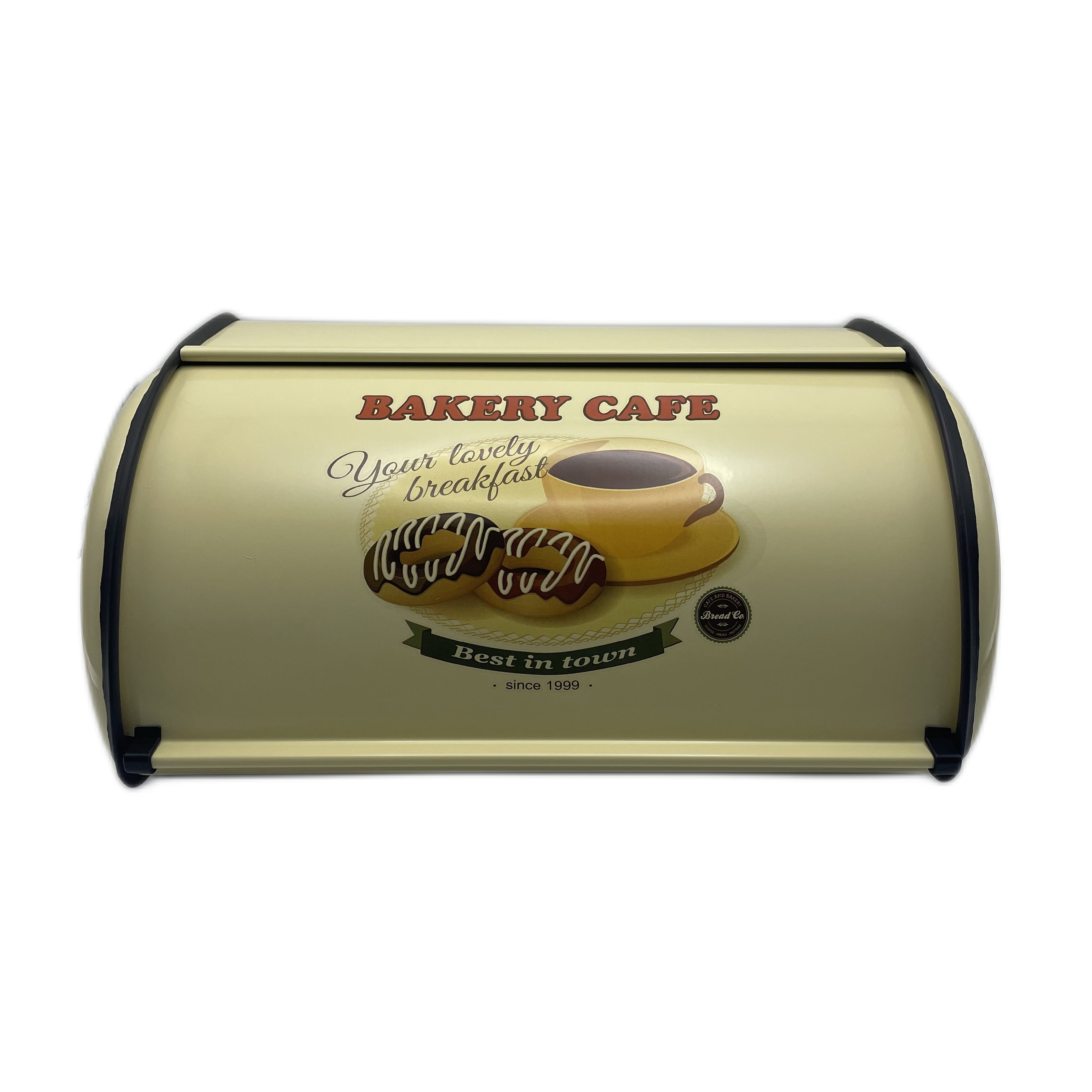 DEKAXID Vintage Bakery Bread Box - French Style Stainless Steel Food ...