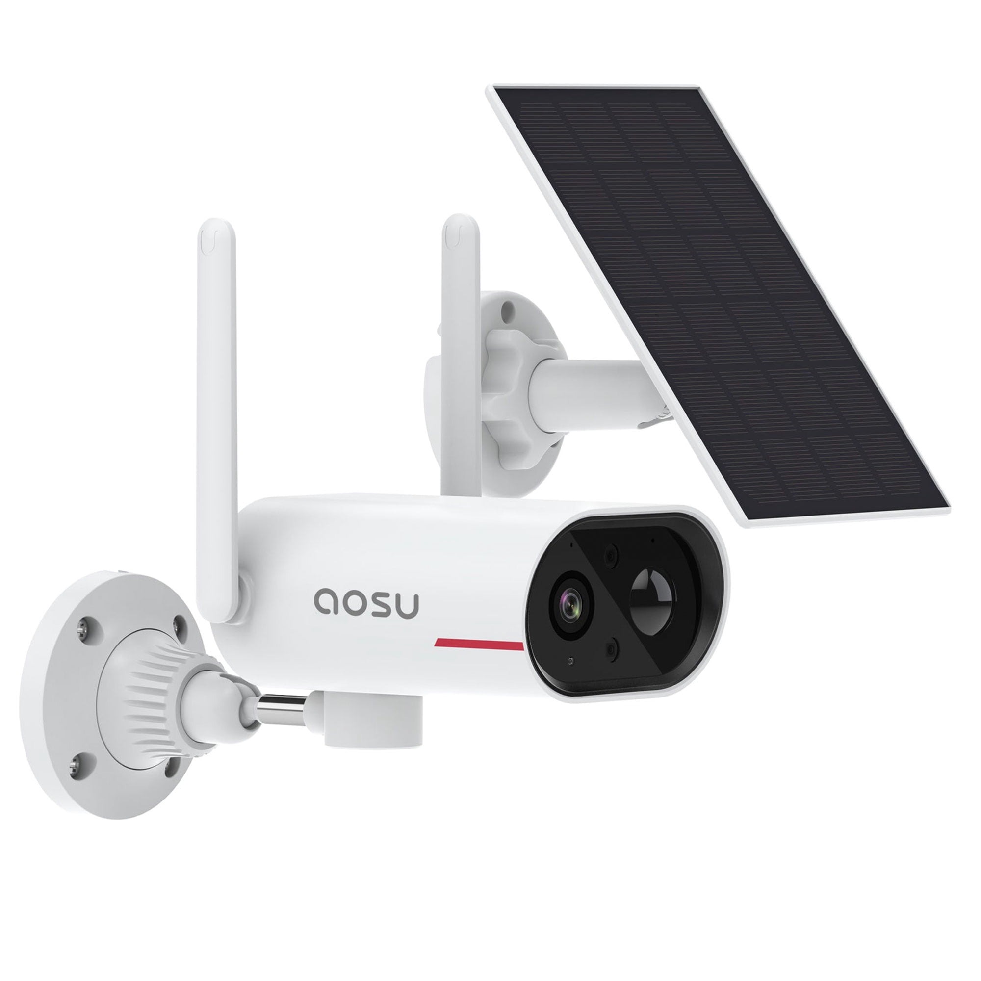DEKCO Rotating Outdoor Solar Powered Home Security Camera with Night ...
