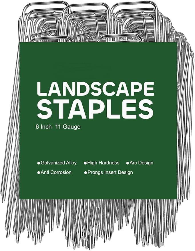 DEKEones Landscape Staples 100 Packs 6 Inches Heavy Duty 11 Gauge ...