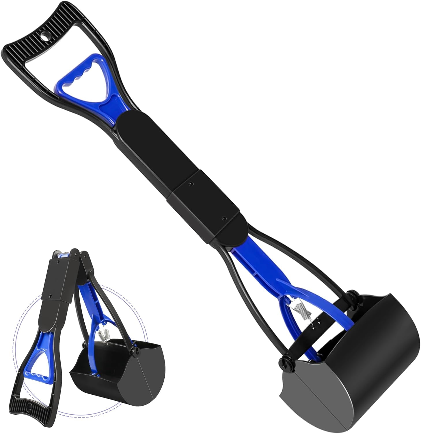 DEKEones Pooper Scooper for Large Small Dogs, Folding Dog Poop Scooper ...