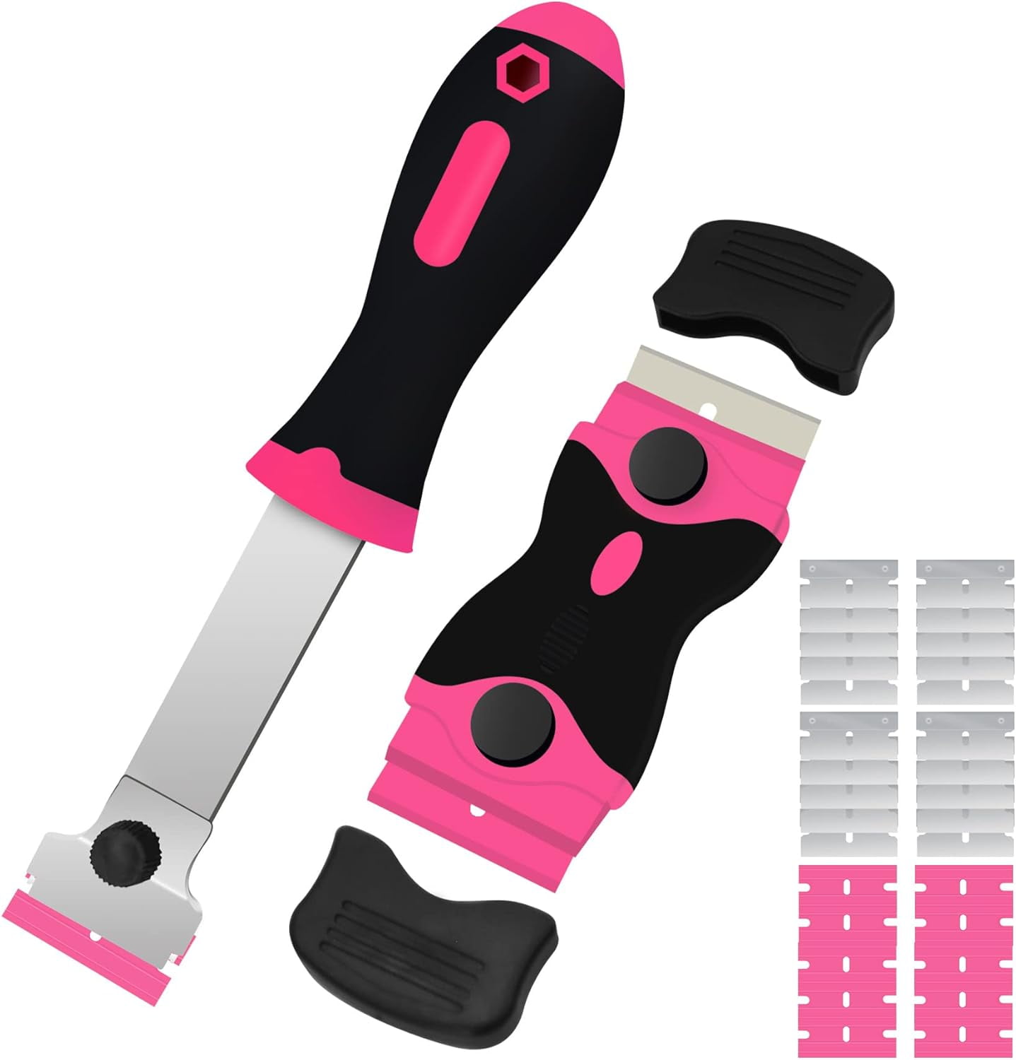 DEKEones Razor Blade Scraper, 2 PCS Razor Scraper Tool for Removing ...