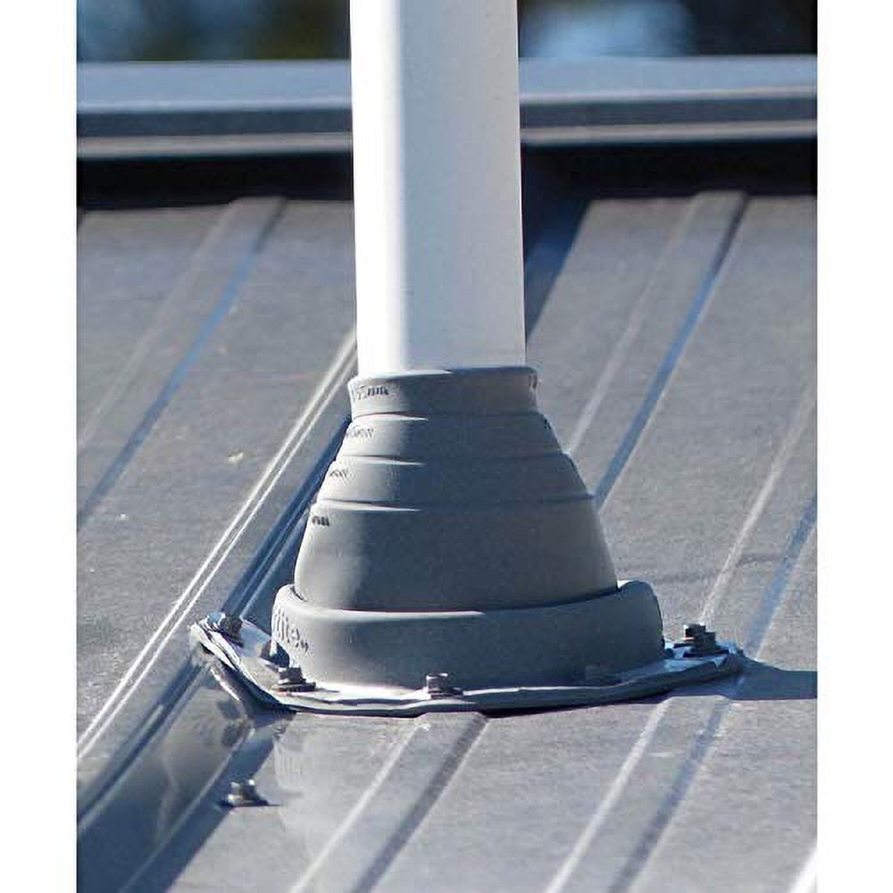 DEKTITE #1 (DFE101B) SQUARE BLACK EPDM Flexible Pipe Flashing, Roof ...