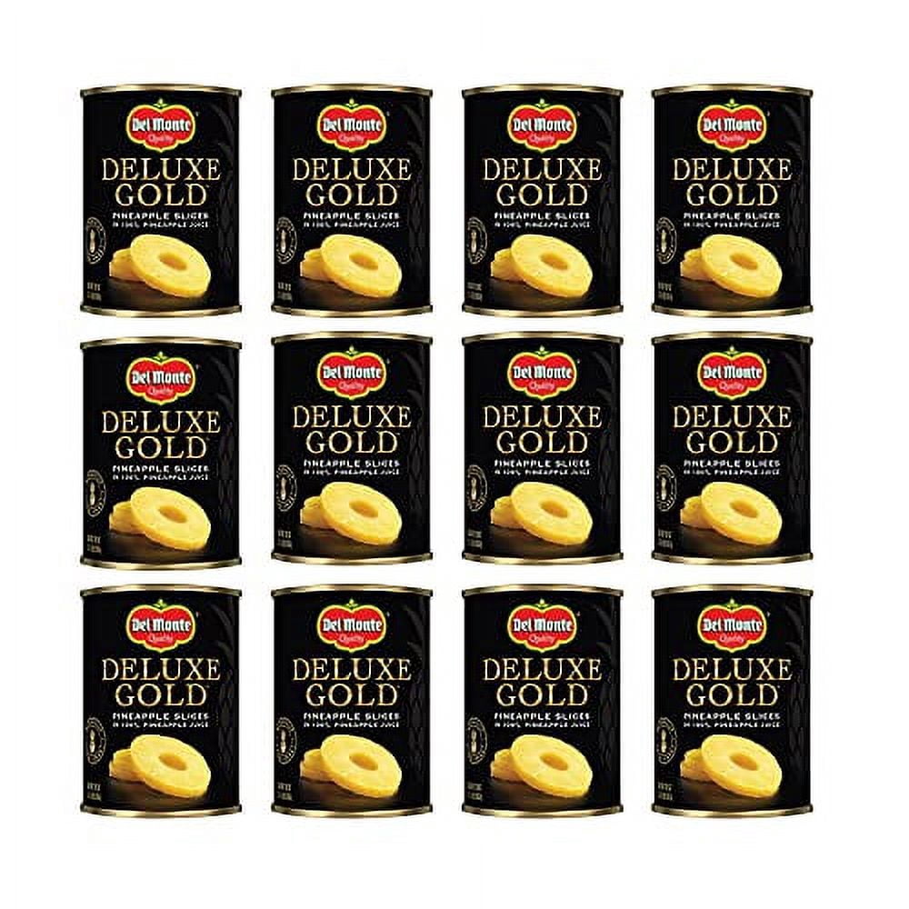 DEL MONTE DELUXE GOLD .. .. Canned Sliced Pineapple .. in .. 100% Juice ...