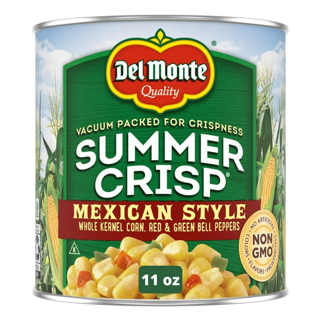 DEL MONTE SUMMER CRISP Mexican Style Whole Kernel Corn with Red & Green ...