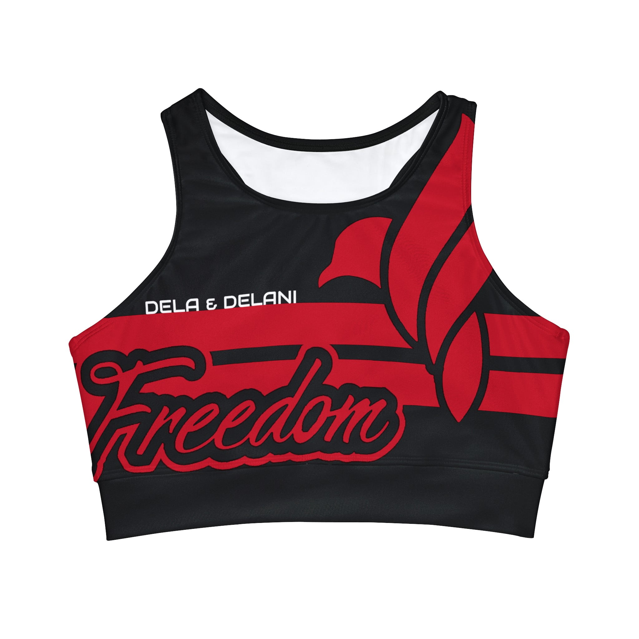 DELA & DELANI - Freedom High Neck Crop Bikini Top - Walmart.com