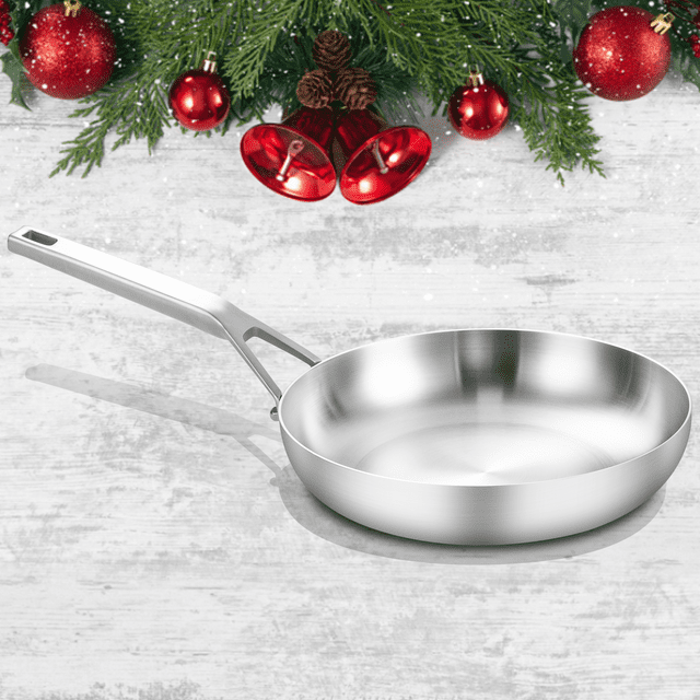 DELARLO Whole Body Tri-Ply Stainless Steel 8Inch Frying Pan, kitchen ...