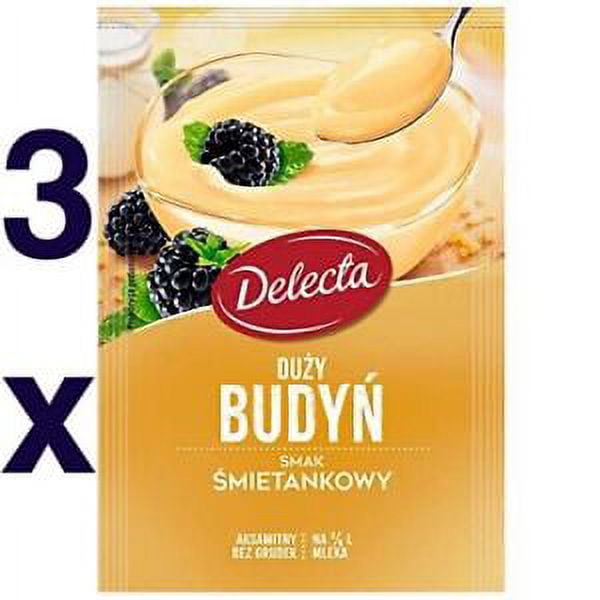 DELECTA Budyn Family Size Pudding CREAM flavor 3pc- - Walmart.com