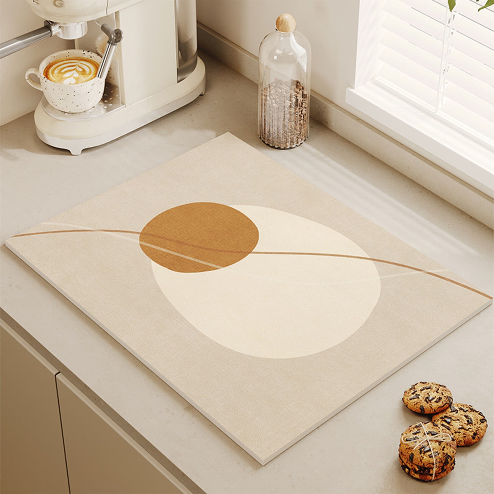 DELESYS Countertop Diatomite Water-absorbing-drying Mat Hand-washing ...