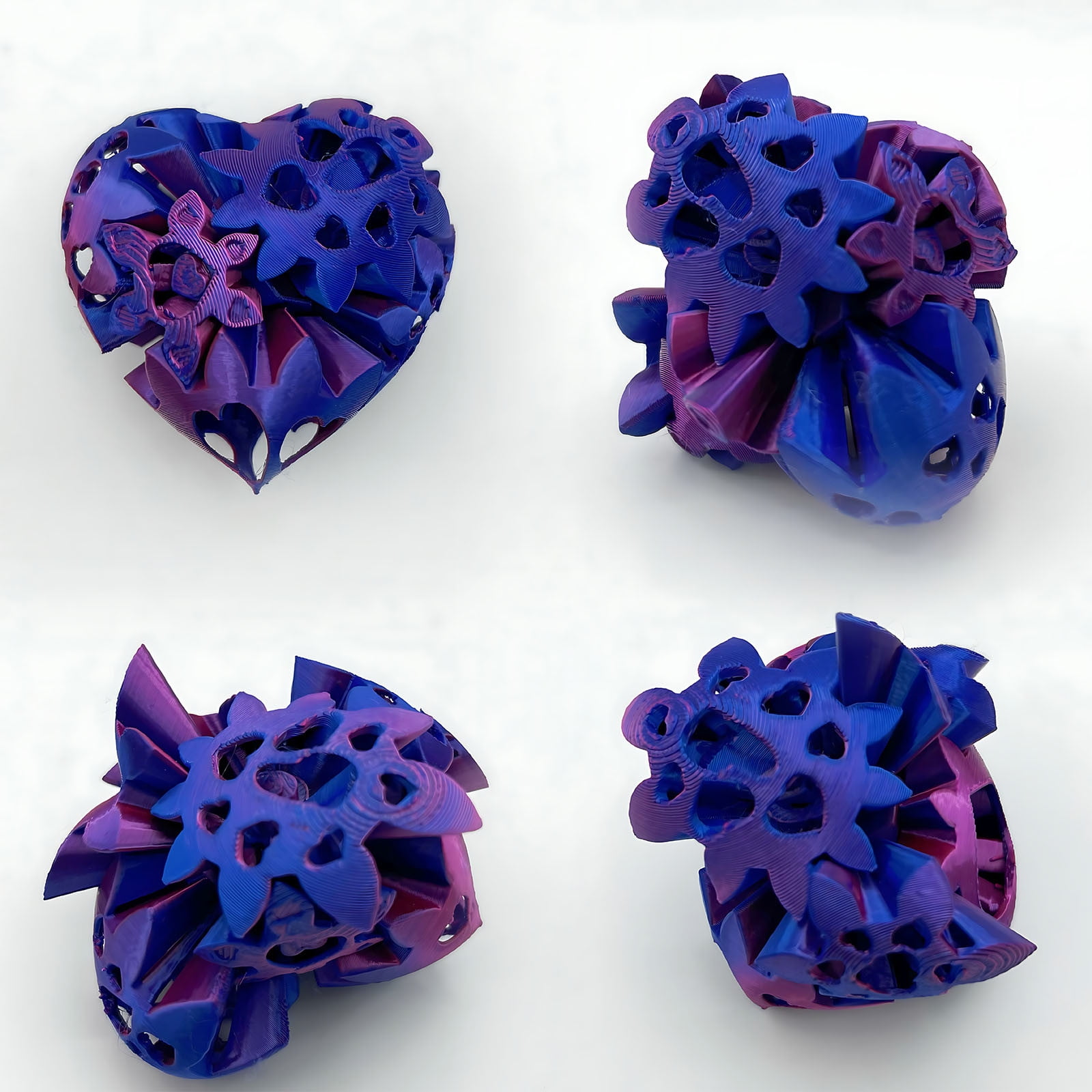 DELESYS Gear Ball, Heart Shaped Gear Sphere, 3D Printed Gear Ball Spin ...