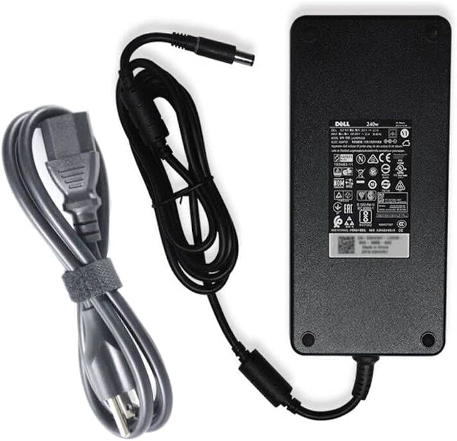 Pre-Owned DELL 240 Watt AC Power Adapter with 6ft Power Cord for ...