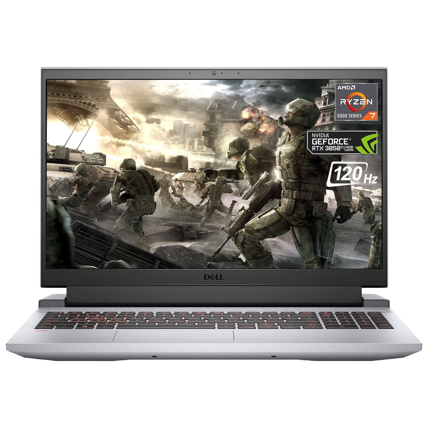 DELL G15 Gaming Laptop, 15.6" FHD 120Hz Display, AMD Ryzen 7 5800H Processor, GeForce RTX 3050 ...