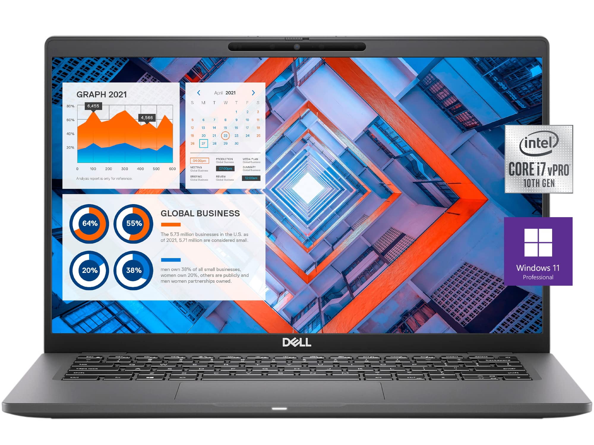 DELL Latitude 7410 Business Laptop, 14" FHD LED-Backlit Display, i7 ...