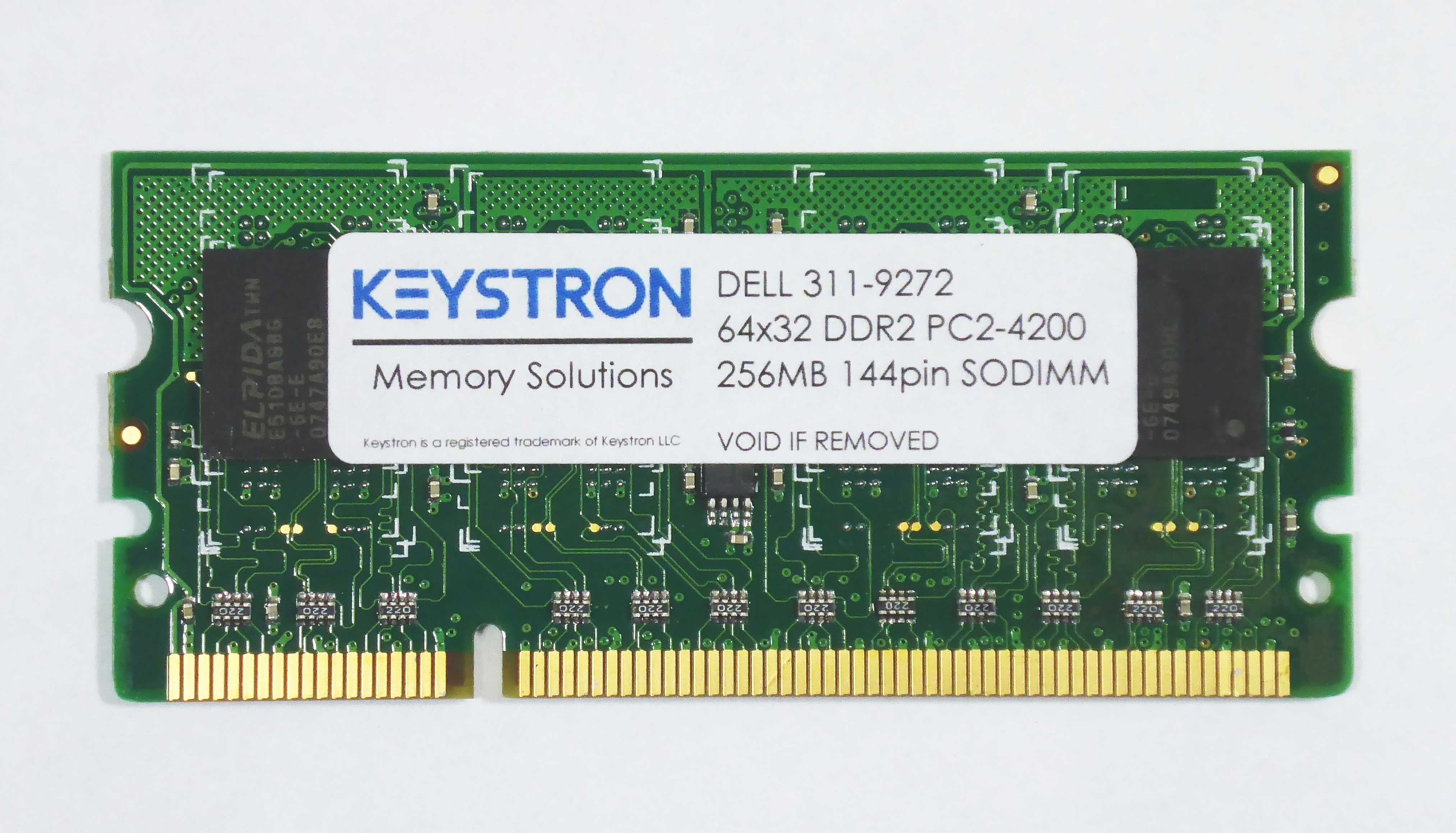 (DELL P/N 311-9272) 256MB DDR2 144Pin SODIMM Memory for DELL 2135cn MFC ...