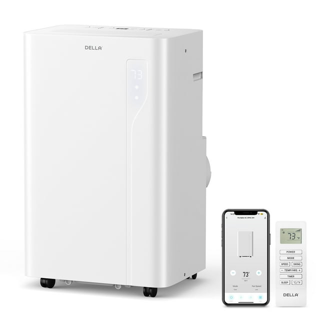 DELLA Portable Air Conditioner & Heat Pump, Alexa & WiFi Compatible ...