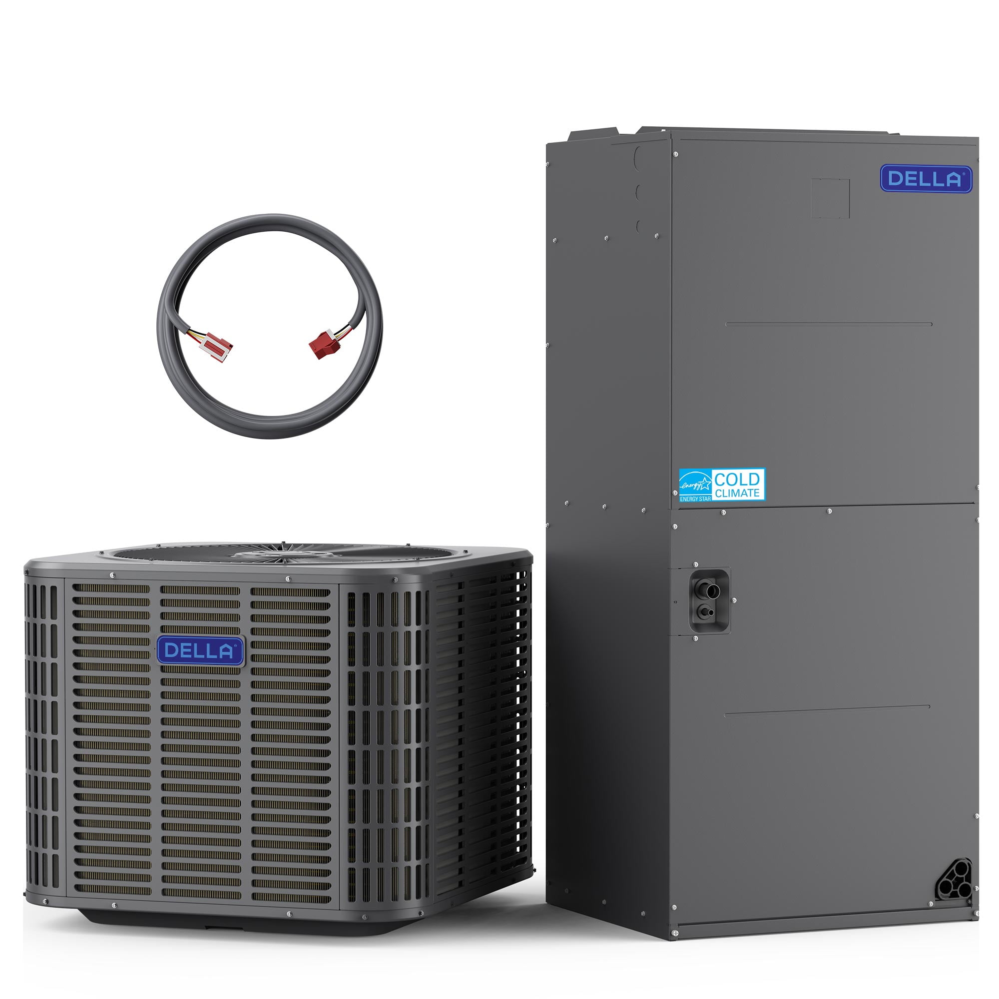 DELLA 34,000 BTU Ducted Central Air Conditioner with Multi-Position Air ...