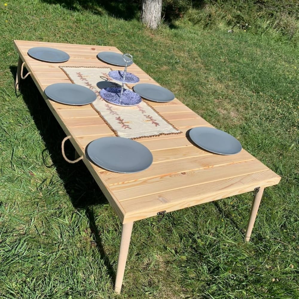 DELORM Low Picnic Table, Boho Table, Car Picnic Table, Folding Table ...