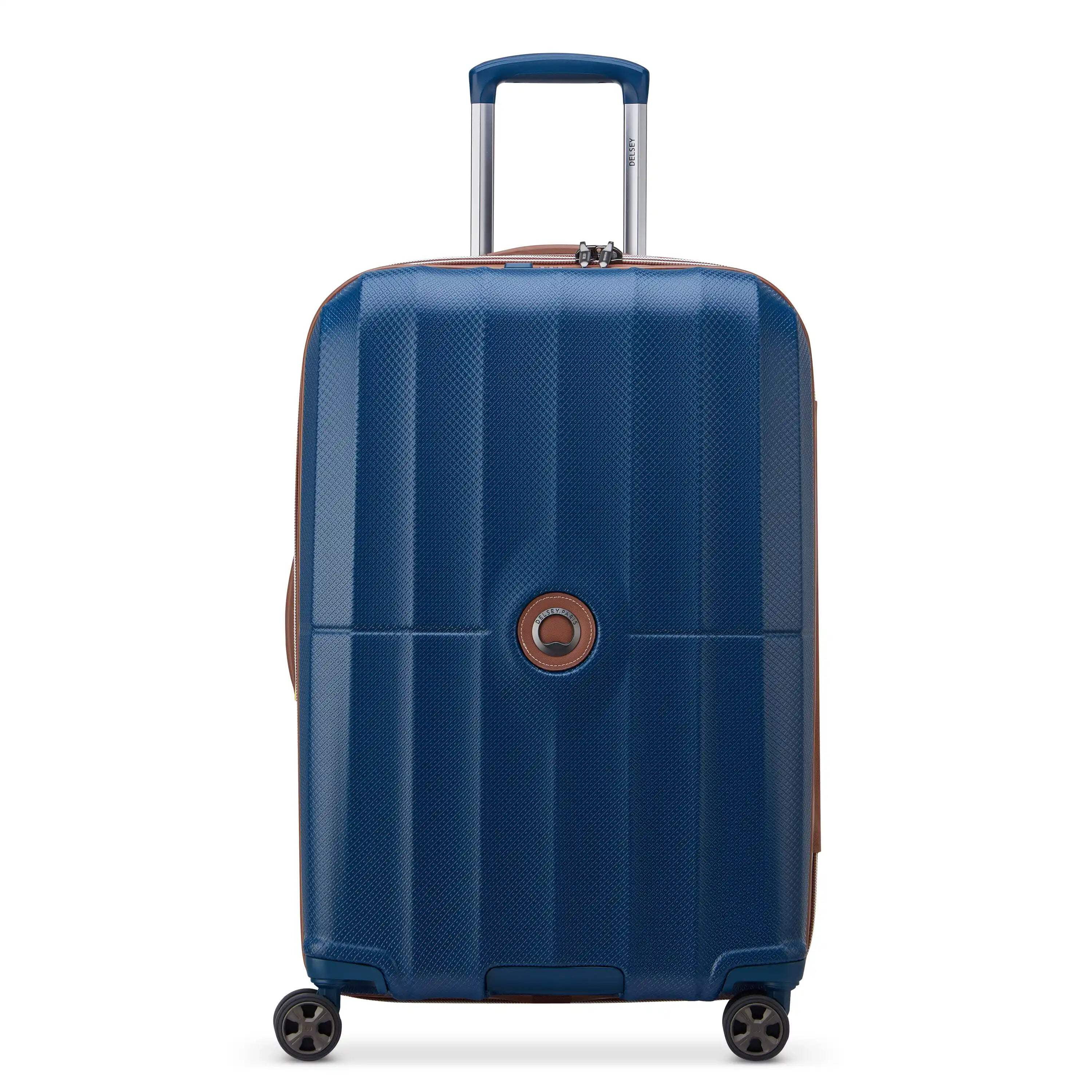 DELSEY PARIS St Tropez 24" Hardside Spinner Checked Luggage, Navy ...