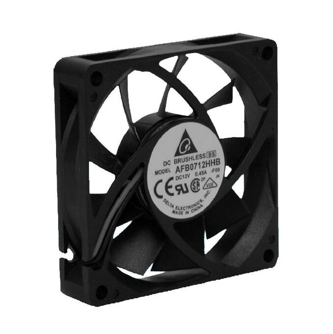 DELTA AFB0724LB, DC Fans 70x70x15mm 24VDC 0.06A, 23.4CFM, 26.5dBA ...