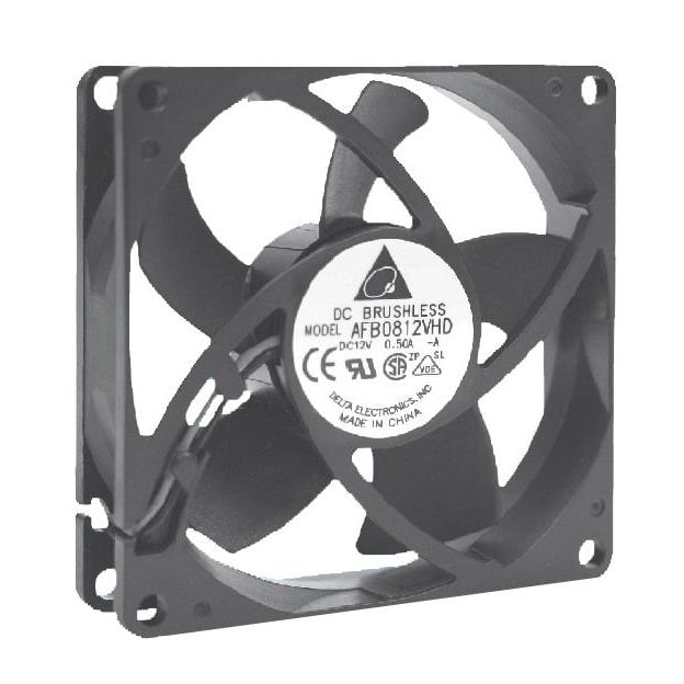 DELTA AFB0812VHD-AF00, DC Fans 80x80x20mm 12V DC Fan w/ Speed Sensor ...