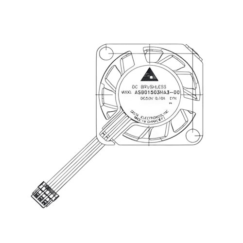 DELTA ASB01503HA3-00CYN, DC Fans Fan, 15x3mm, 3VDC Speed Sensor/Tach ...
